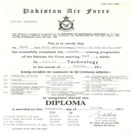 Diploma of Associate Engineer with attestation | PDF