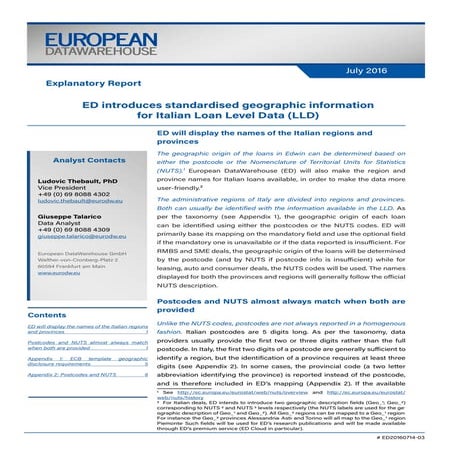 Explanatory-Report-Geo-info-for-Italian-LLD | PDF