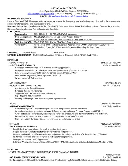 Jake Smith Resume senior | PDF