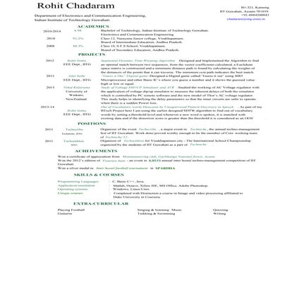 Rahul CV | PDF