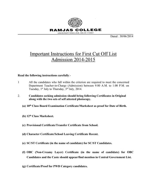 Hansraj college | PDF