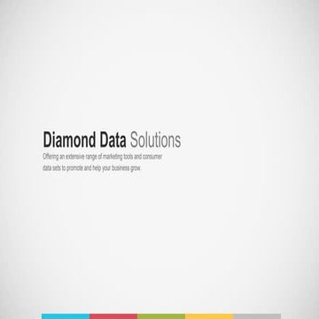 Diamond Data Solutions portfolio | PPT