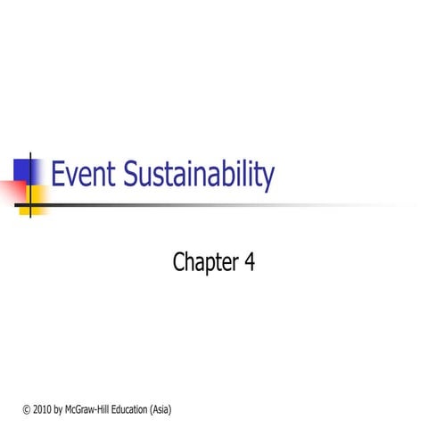 Event Sustainability in event management | PPT