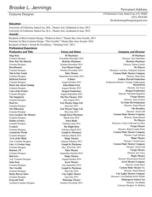 robbrookshersounddesignresume | PDF