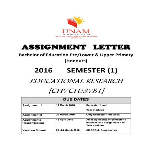 CFU3781_ASSIGNMENT_1_Educational_Research_2016 | PDF | Educational ...