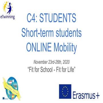 C4 students' short term students online mobility | PPT