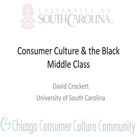 Consumer Culture and the Black Middle Class | PDF