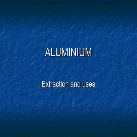 Extraction of Aluminum (Al) | PDF