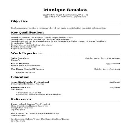 Resume #2 | PDF