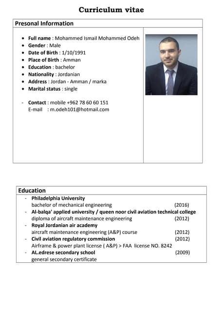 FOUAD's CV. | PDF