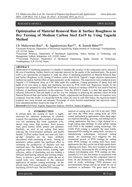 Experimental Investigation of Impact Strength for ABS Plus F.D.M. Parts using Taguchi | PDF | 3 ...