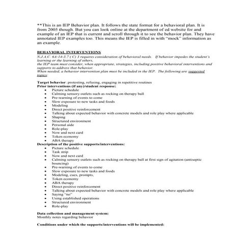 Behaviroal.Intervention.Plans | DOCX