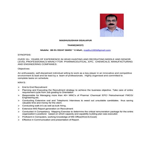 Madhusudhan Doc