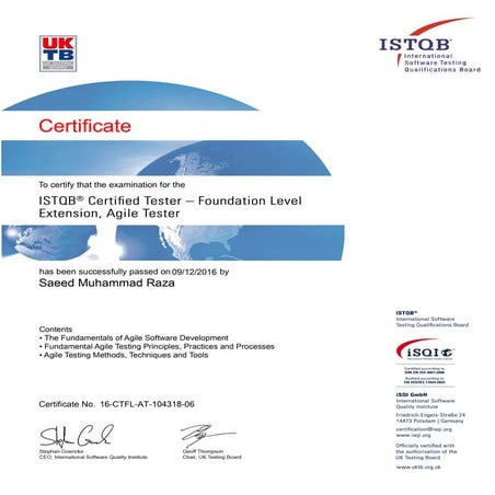 ISTQB AGILE | PDF