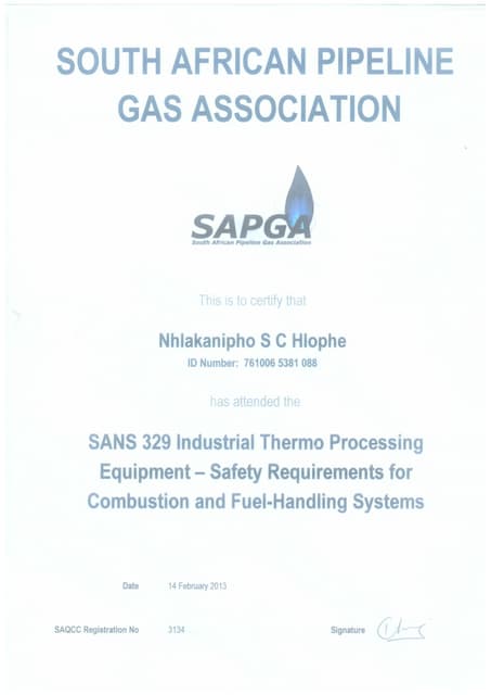 SETA Certificate | PDF