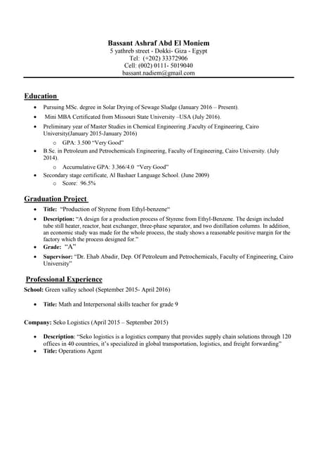 mohamed atef hassan cv | PDF