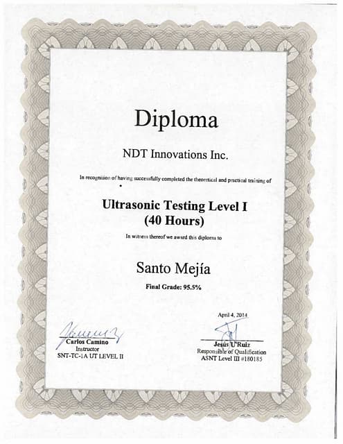 ULTRASONIC TESTING LEVEL 2 | PDF | Standardized Testing | Educational ...