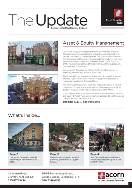 Acorn Commercial presentations