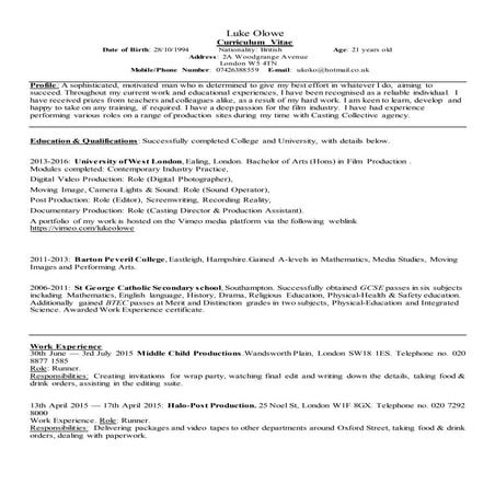 Media cv | DOC