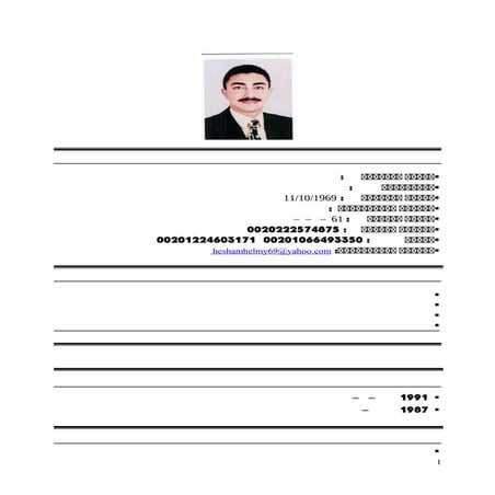 Hesham HELMY - CV - ARABIC | DOC