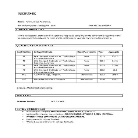 AJINKYA PATIL | DOCX | Science