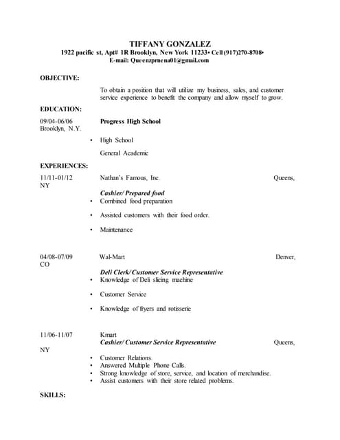 Joyce's Resume Adobe File | PDF