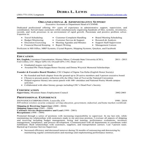 Debra Lewis_Full Resume | PDF