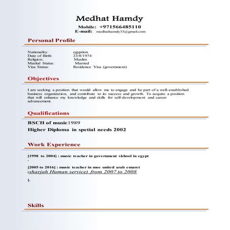 Multimedia-Media-CV-Template1- Medhat (6) | PDF