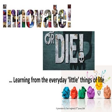 THE SPIRIT OF INNOVATION | PPT
