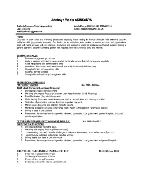 Kristin Foster CV | PDF