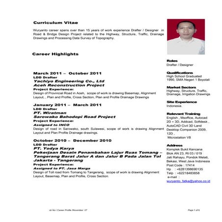 cv wuryanto | PDF