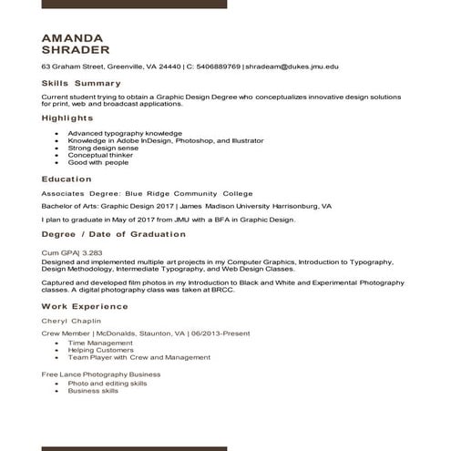 Amanda Resume | DOCX