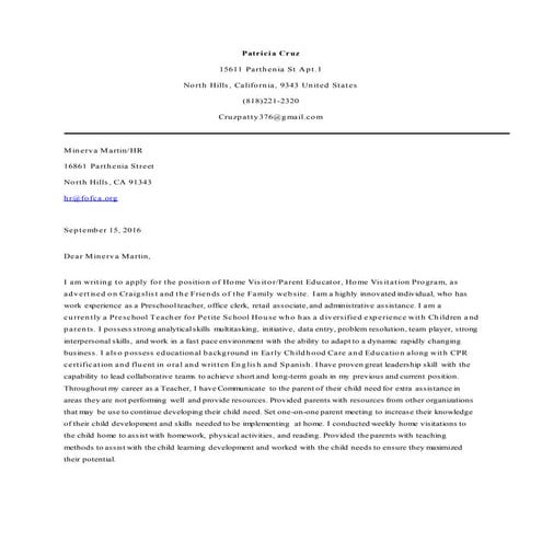 Patricia Cruz Resume | DOCX