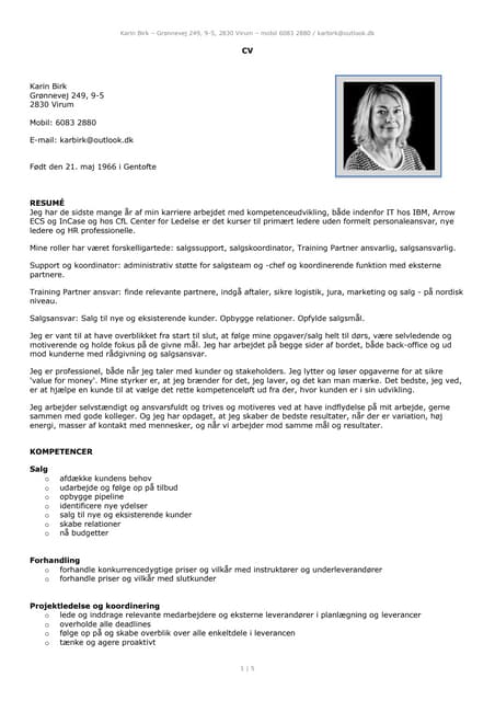 Cv 2016 brutto | PDF