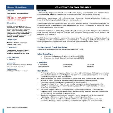 Ahmed CV OCT16 | PDF