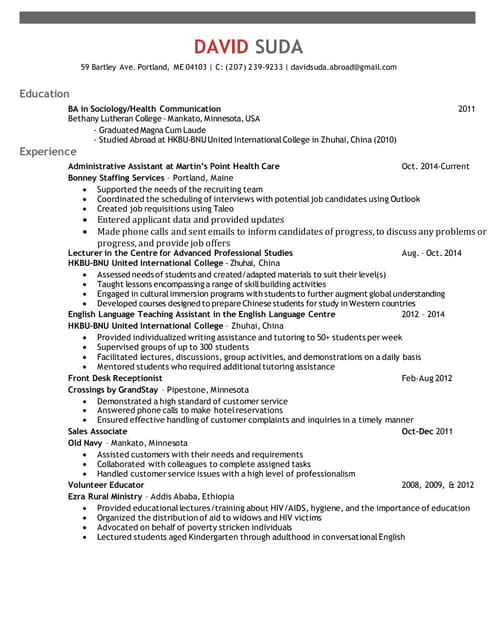 Professional Resume | PDF