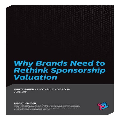 Rethinking Sponsorship Valuation - White Paper, June 2014 | PDF