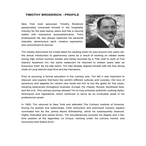 Tim's Bio w pic | PDF