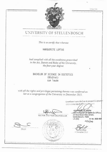 Degree - Honors (1) | PDF