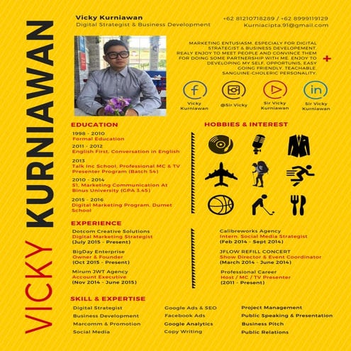 CV - Vicky Kurniawan - 2016 | PDF