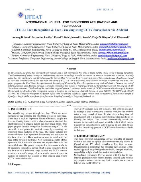 Irjet Attendance Monitoring System Using Face Detection Andface