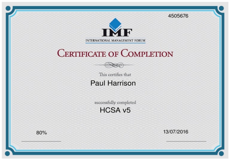 Hikvision HSCA5 Certificate