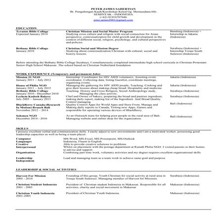 Short Eng CV- Nov 2014 | DOCX