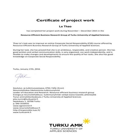 Certificate_Thao | PDF