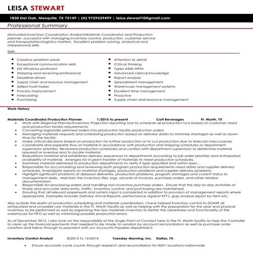 Leisa Stewart resume | DOC