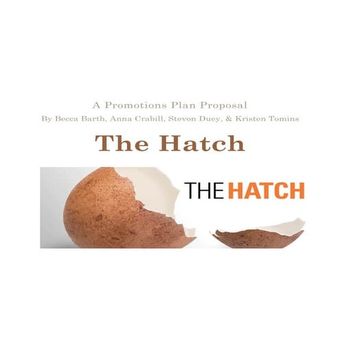 The Hatch - Promotions Plan | PDF