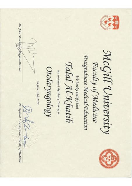 McGill transcript 2 | PDF