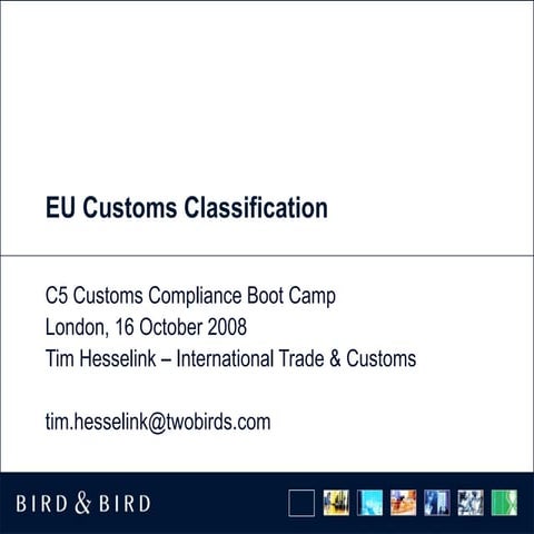 Customs Classification | PPT