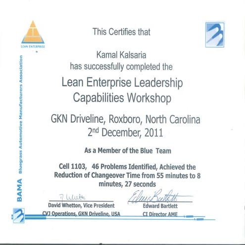 LELC certificate | PPT