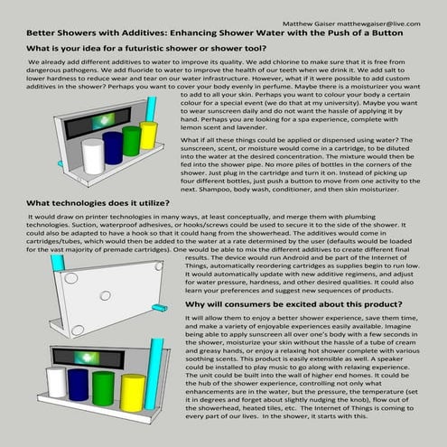 DESIGN OF AN AUTONOMOUS SMART SHOWER WITH SENSORS AND ACTUATORS | PDF